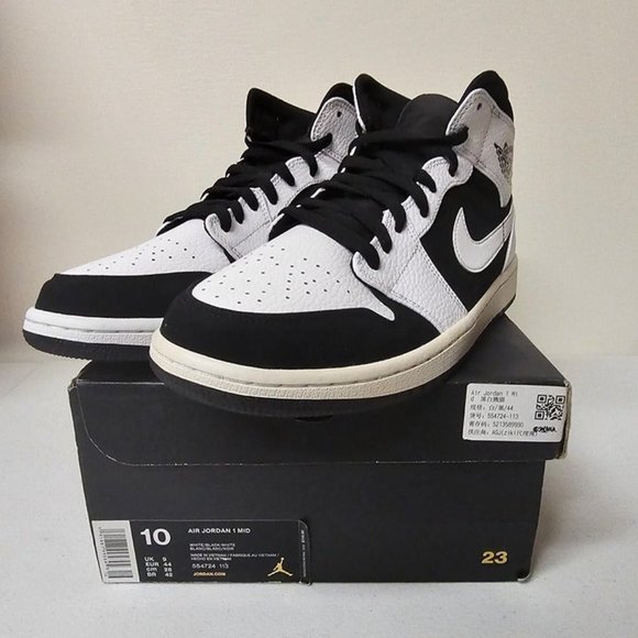 Jordan | Shoes | Brand New Jordan Mid White Black Reverse Panda Size 1 ...